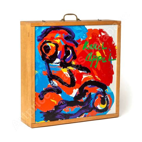 Karel Appel Hier Ben Ik Zeefdruk Op Paneel 1977 Verkocht