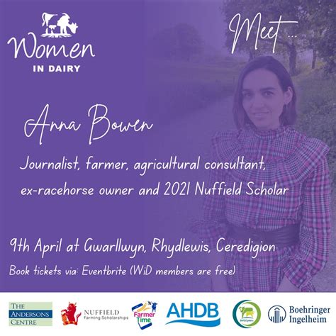 Women In Dairy 🌟 Meet Anna Bowen 2024 Dairy Industry Facebook
