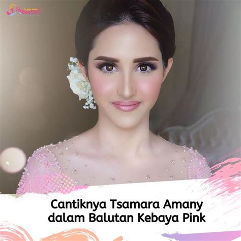 Cantiknya Tsamara Amany Dalam Balutan Kebaya Pink Sanggul Bawah