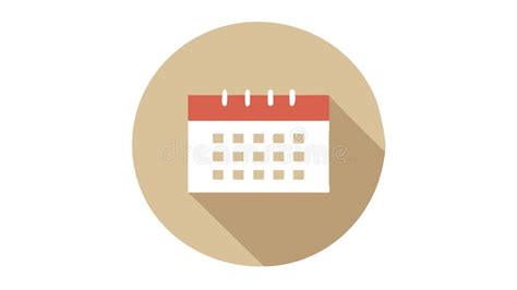 Flat Design Calendar Icon For Scheduling Dates Vector Design Generative Ai Stock Illustration