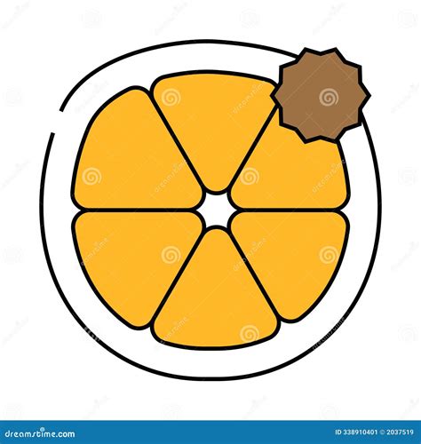 Fruit Allergy Line And Solid Icon Allergy Concept Citrus Allergy Sign On White Background