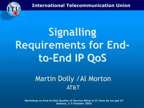 Ppt Signalling Requirements For End To End Ip Qos Powerpoint