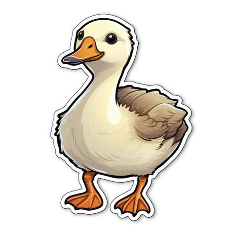Premium Ai Image Gosling Young Goose Repeated Please Ignore Sticker Generative Ai