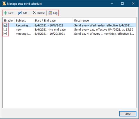how to send a schedule recurring email in outlook