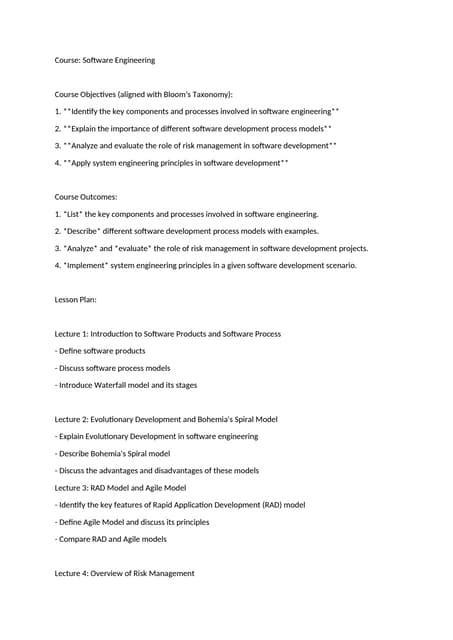 Introduction To Software Engineering And Evalution Pdf