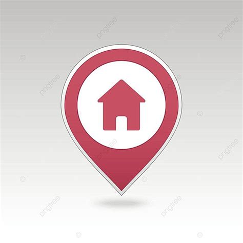 home pin map icon map pointermarkers navigation round pin vector
