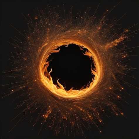 Premium Photo Circle Fire