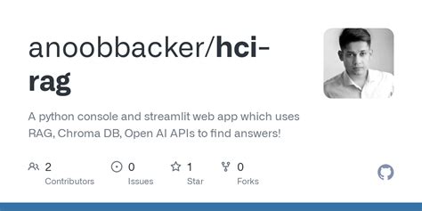 Hci Ragsrcapppy At Main · Anoobbackerhci Rag · Github