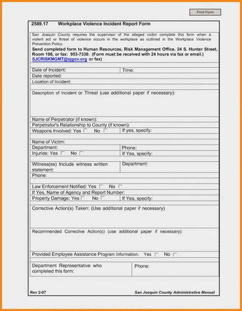 Incident Report Form Template Qld Awesome Workplace Incident Report Form Qld Template Injury