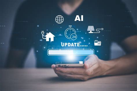 Smartphone With Update Software Computer Program Upgrade Business