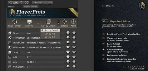 PlayerPrefs Elite Plugin For Unity D Graphic Design UI UX