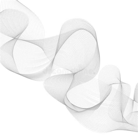 Abstract Wave Element For Design Stylized Line Art Background Vector Illustration Curved Wavy