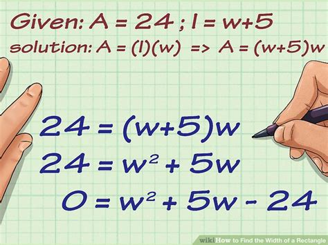 4 Ways To Find The Width Of A Rectangle WikiHow 4 Ways To Find The Width Of A Rectangle WikiHow