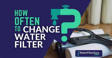 How Often To Change A Water Filter By System Type