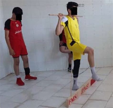 One Of The Participants Performing The Functional Movement Screening Test Download Scientific