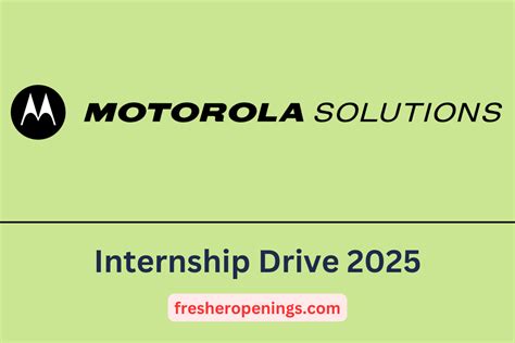 Motorola Solutions Internship 2025 Hiring Freshers As Sales Intern