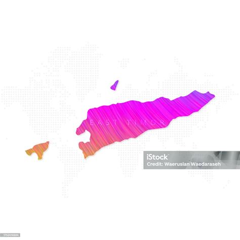 다채로운 하프톤 그라데이션의 동티모르 지도 흰색 배경에 추상적인 선의 미래 기하학적 패턴 0명에 대한 스톡 벡터 아트 및 기타