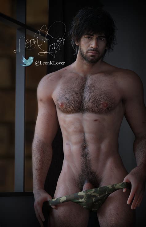Rule 34 3d 3d Artwork Bara Carlos Oliveira Hairy Leonklover Looking At Viewer Male Male Only