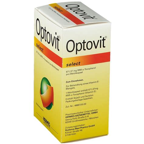 Optovit® Select 1000 Ie Kapseln 50 St Shop Apotheke