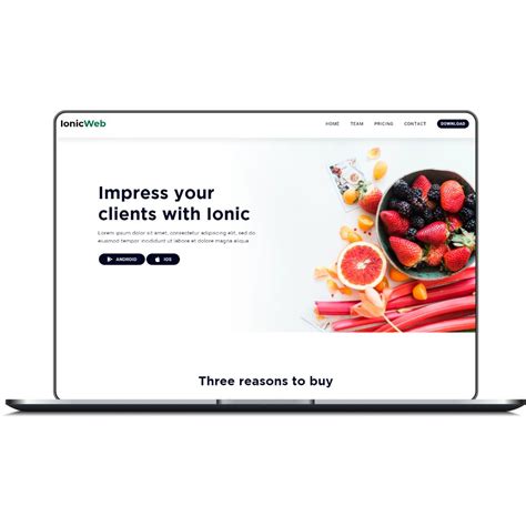 Web Template Professional Ionic Templates Web Template Professional Ionic Templates