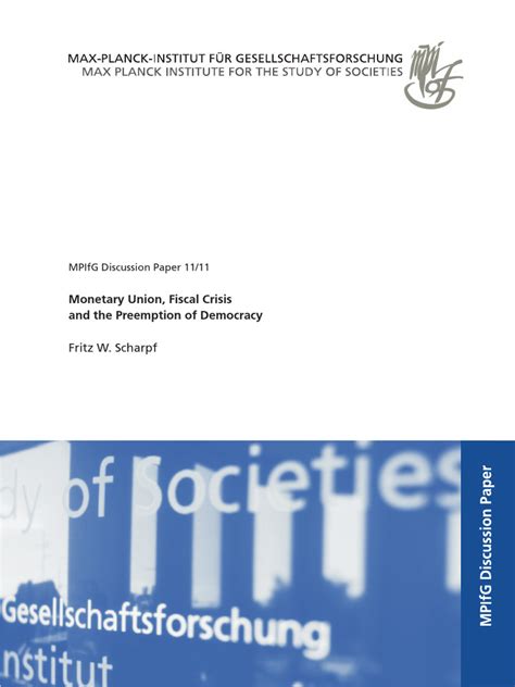 Fritz Scharpf Pdf Macroeconomics Inflation