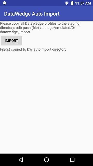 Github Darryncampbelldatawedgeautoimport Sample App To Show