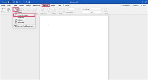 Excel Mail Merge Template