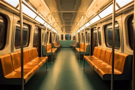 Premium AI Image Interior Of A Train With AI Generated