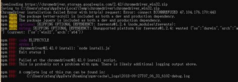 npm install 出现chromedriver错误的解决 幽静森林 博客园