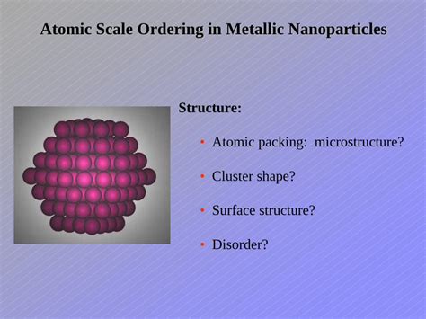 pdf atomic packing microstructure cluster shape surface