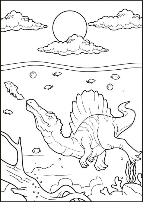 스피노사우루스 색칠 공부 Kr에서 무료 색칠 공부 스피노사우루스 색칠 공부 Kr에서 무료 색칠 공부