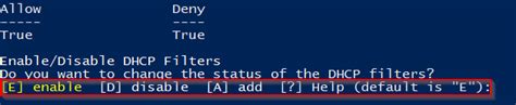 Manage Dhcp Filters Via Powershell Script