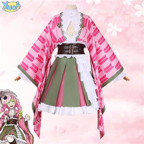 Jual Anime Kanroji Mitsuri Cosplay Costume Kanroji Mitsuri 5th