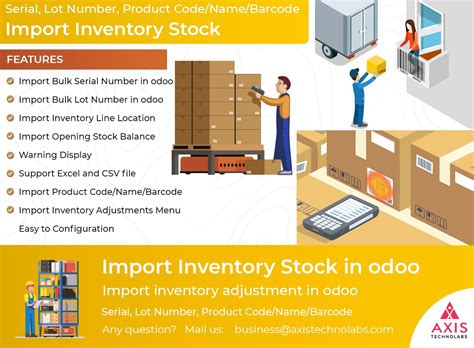 Axis Technolabs Import Stock Inventory In Odoo With Serial And Import