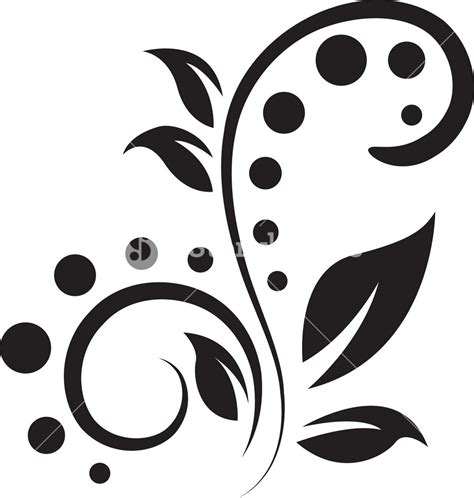 Curl Floral Vector Element Royalty Free Stock Image Storyblocks