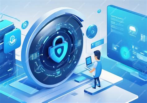 Premium Photo Automated Testing Cyber Security Abstract Vector Illustration