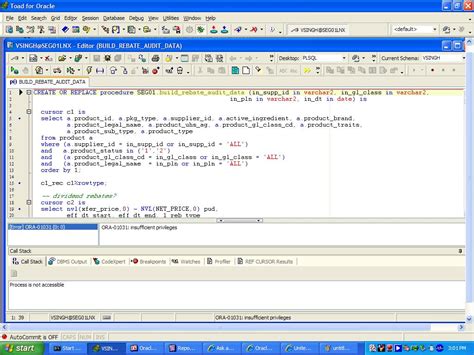 Solved How To Debug Oracle Form 9ioracle Report 9i Plsql Procedure
