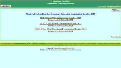 MP Board 10th Results 2023 Out Live Overall 63 29 Pass Mridul Tops With 494 Check On