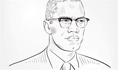 How To Draw Malcolm X Step By Step You Will Learn How To Construct These Using Basic Shapes As