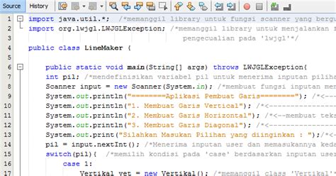 Blog Saya Membuat Program Menggunakan Java Dan Opengl