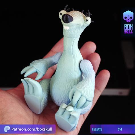 🧊 Sid Ice Age Articulated Print In Place Flexi・fichier 3d Pour