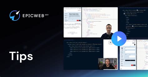 Epic Web Dev Tips Epic Web Dev