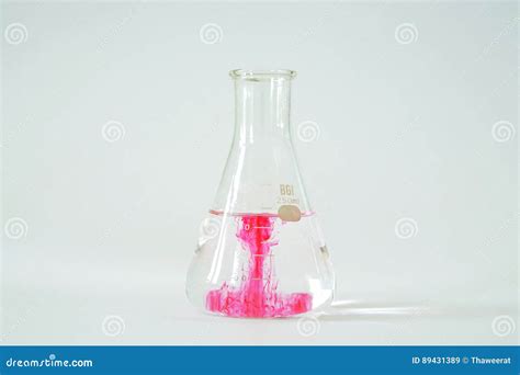 Laboratory Glass Erlenmeyer Conical Flask Filled Stock Image Image Of Chemistry Flask 89431389