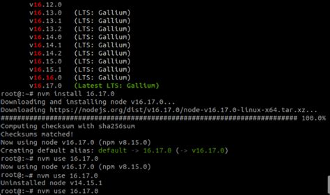 desinstalar la versión activa de node js con nvm nksistemas