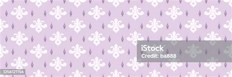 디자인 프로젝트에 대한 중간 보라색 배경에 장식 장식 장식 과 아름다운 배경 이미지 원활한 패턴 평면 디자인벽지 질감 벡터 일러스트레이션 0명에 대한 스톡 벡터 아트 및