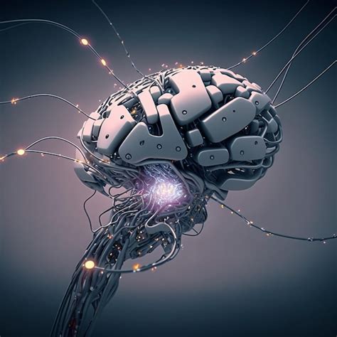 Premium Photo Robotic Human Brain With Detailed Circuits Concept Of Artificial Intelligence