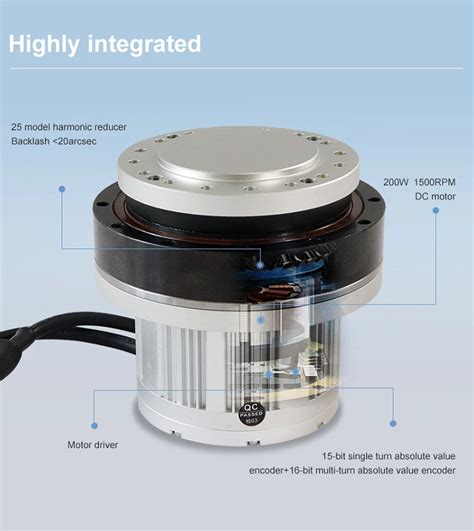 High Torque Integrated Robot Joint Motor Hollow Electric Rotary Actuator For Robot Arm