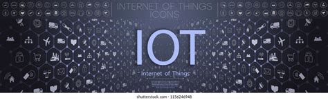 Internet Things Iot Networking Concept Connected Stock Vector Royalty Free 1156246948
