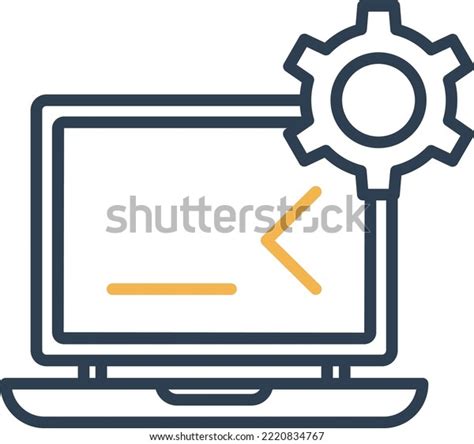 Cmd Setting Vector Icon Which Suitable Stock Vector Royalty Free 2220834767 Shutterstock