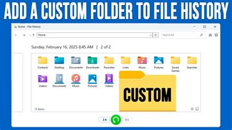 How To Add A Custom Folder To Your Windows File History Backup Online Computer Tips